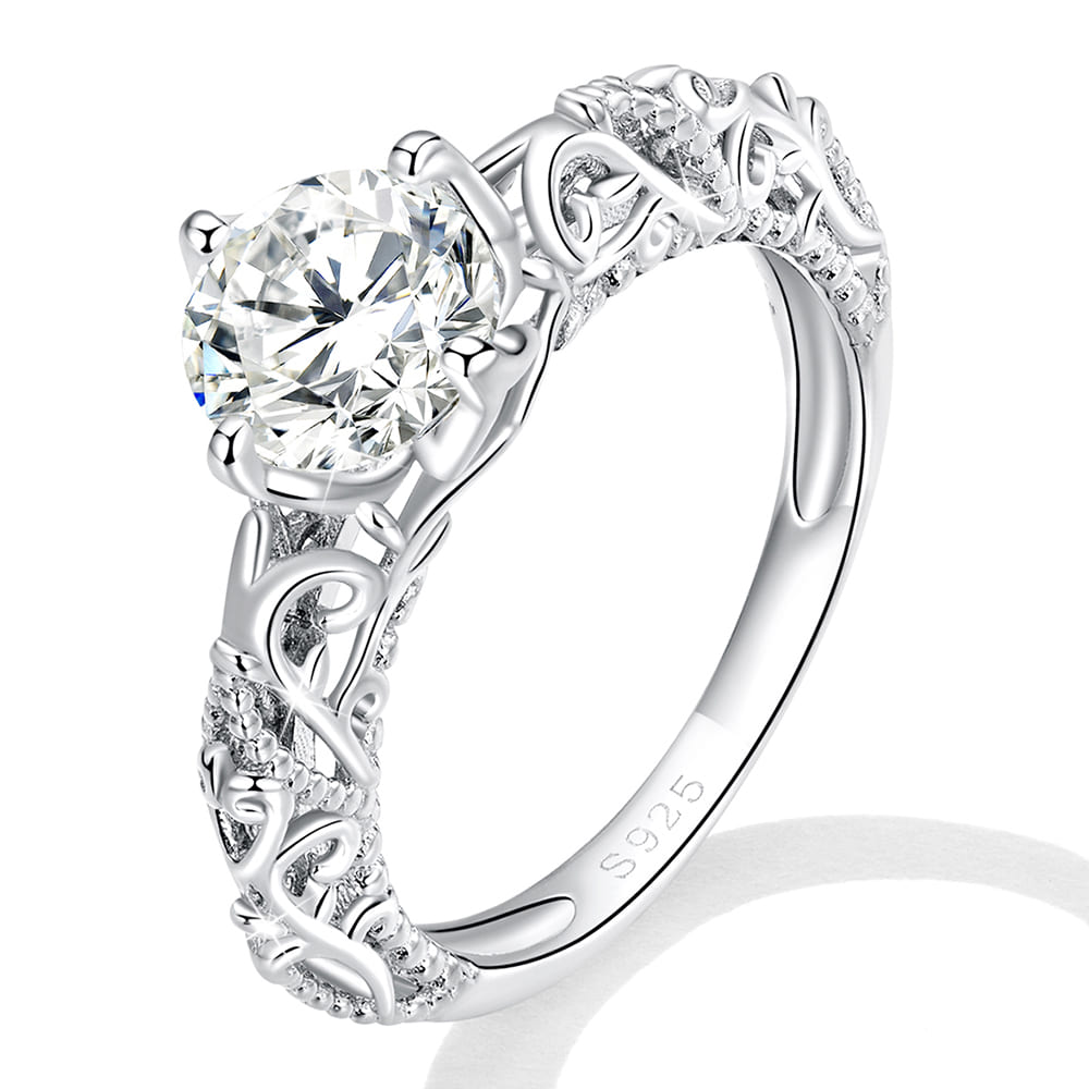 Solid 925 Signature Silver Enchantress Ring - 925 Signature Silver